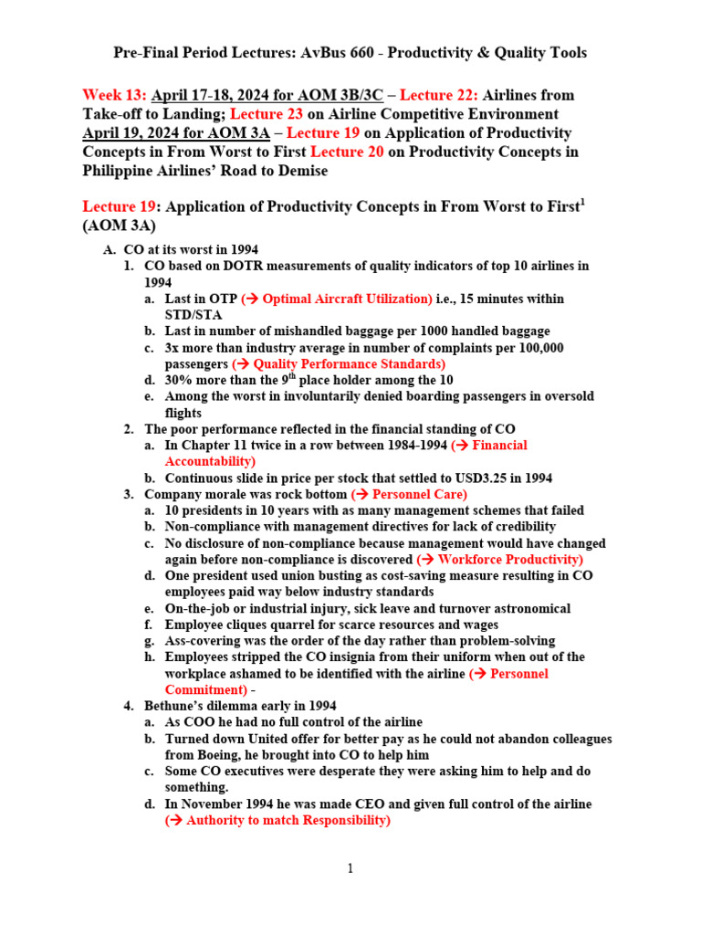 Week 13:: ( Optimal Aircraft Utilization) | PDF | Airlines | Aviation