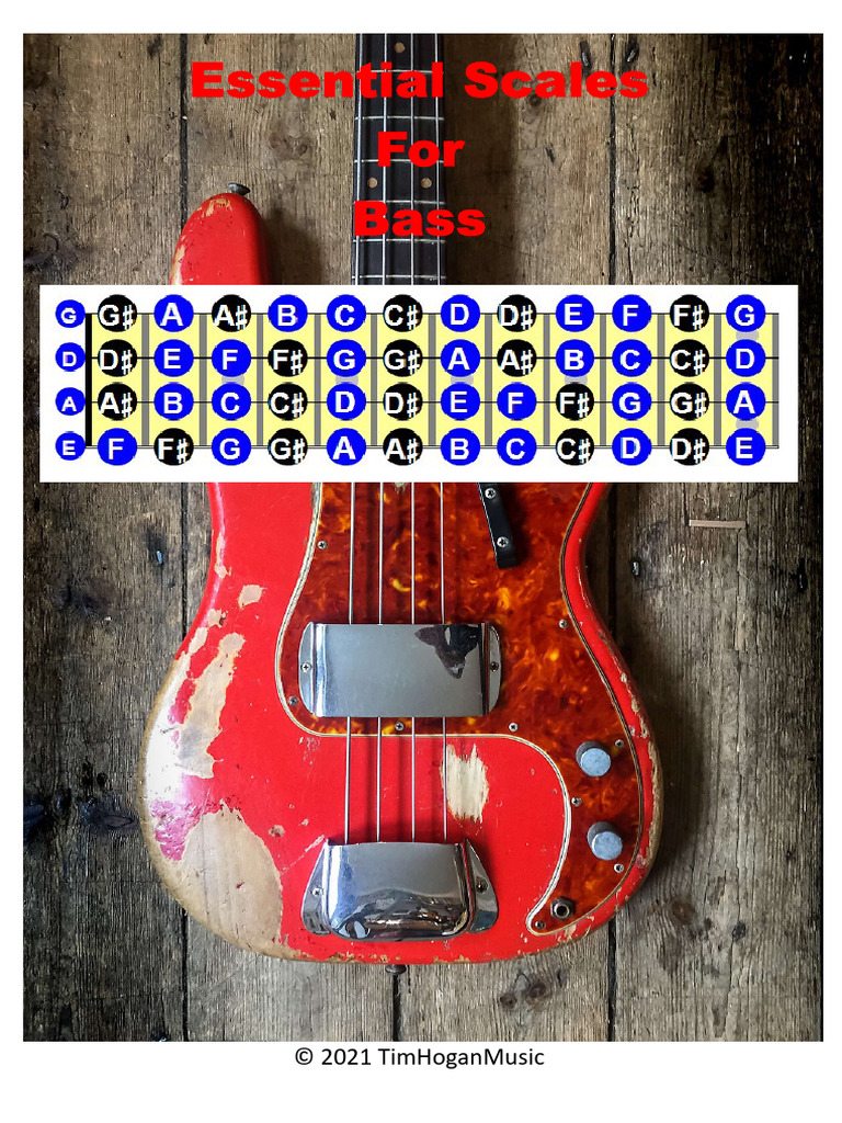 Essential Scales For Bass 1 | PDF | Scale (Music) | Minor Scale