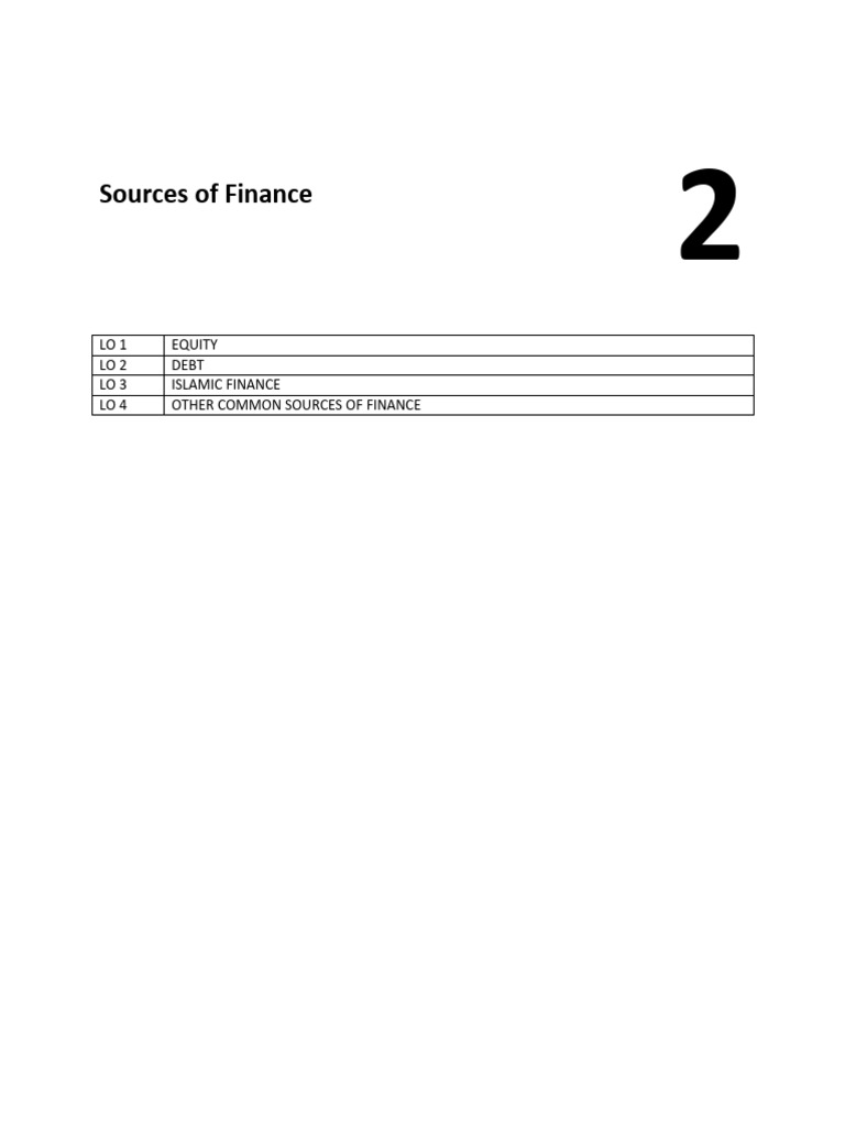 Sources of Finance | PDF | Stocks | Bonds (Finance)