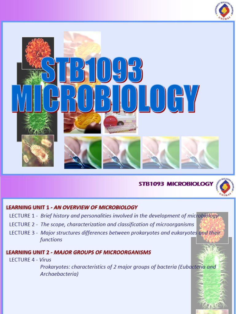Microbiology Lu4 | PDF | Virus | Bacteria