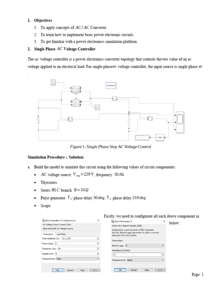 Report Lab06 | Download Free PDF | Power Electronics | Alternating Current
