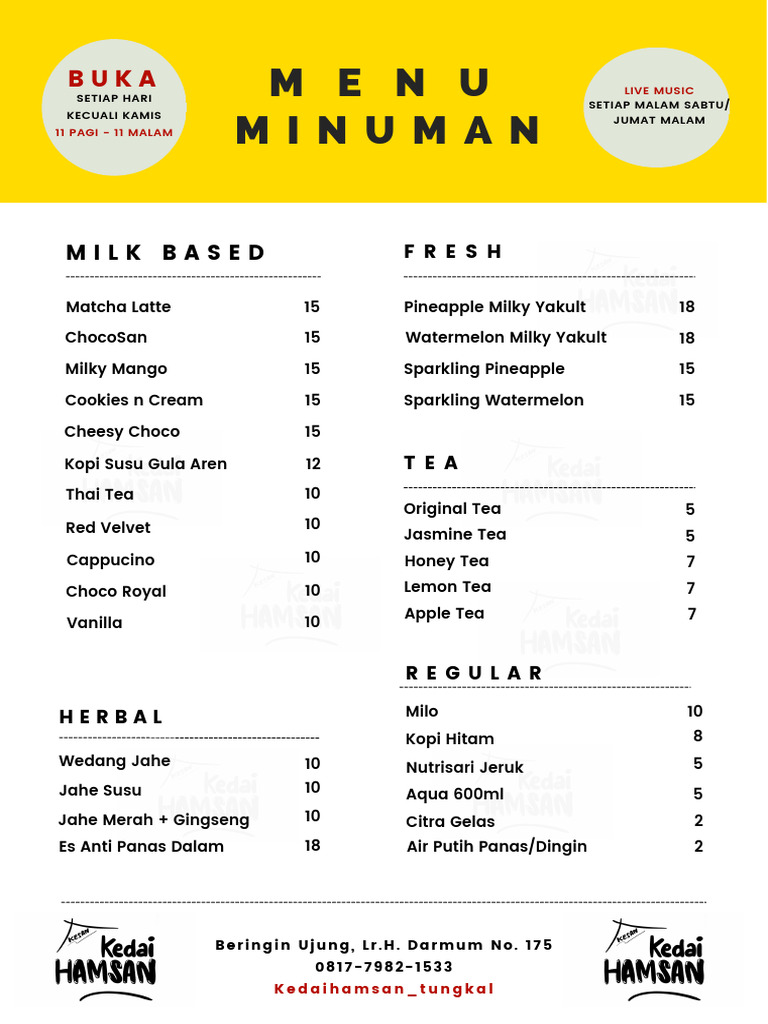 Retro Modern Food Menu | PDF