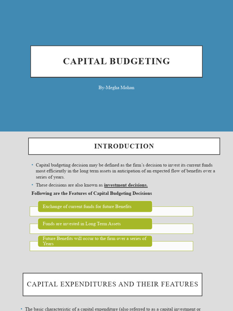 Capital Budgeting - FINAL (A) | PDF | Net Present Value | Capital Budgeting