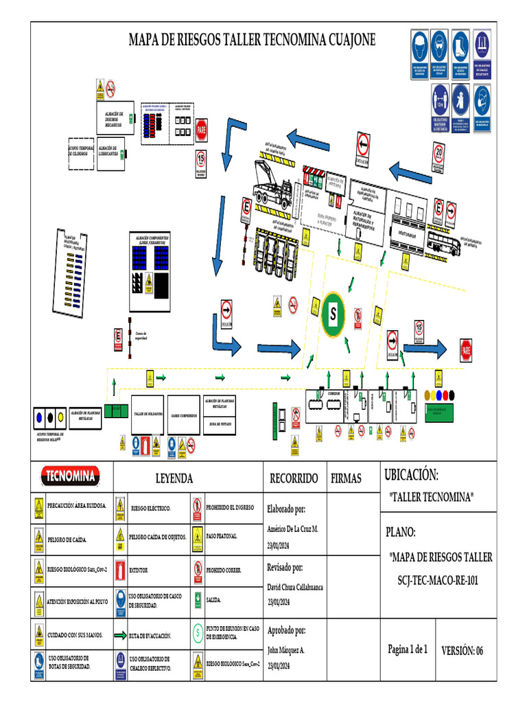 MAPA DE RIESGO CUAJONE 2024-Model | PDF | Materiales