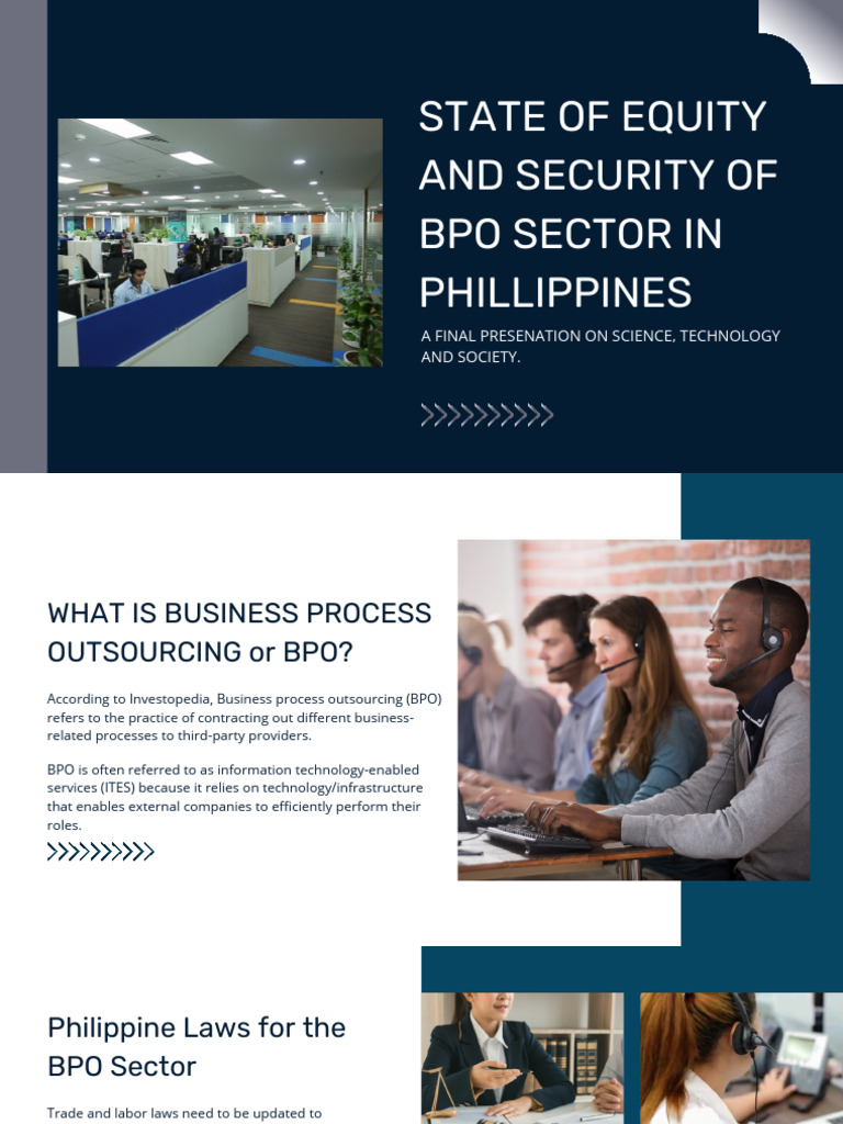 STATE OF EQUITY AND SECURITY OF BPO SECTOR IN PHILLIPPINES | PDF ...