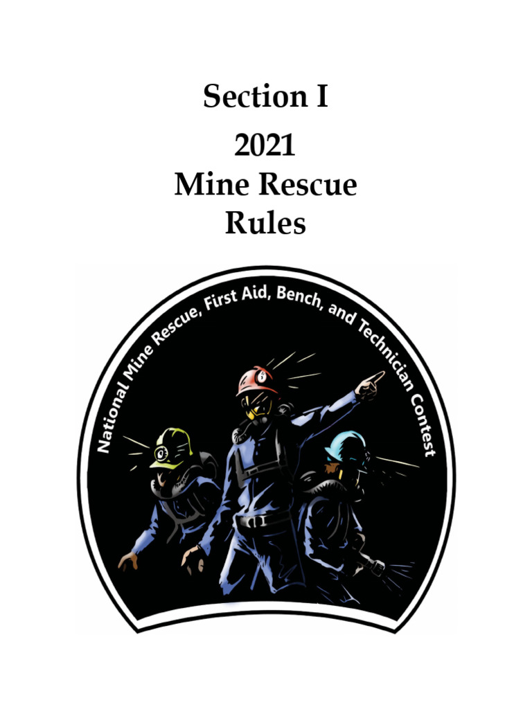 Mine Rescue Rules - 2021 FINAL | PDF | Radio | Federal Communications ...