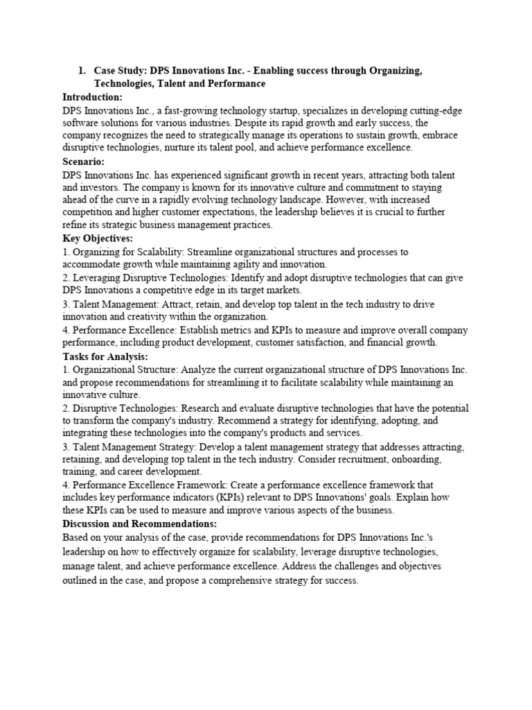 SBM - Practice Case Studies | PDF | Strategic Management | Innovation