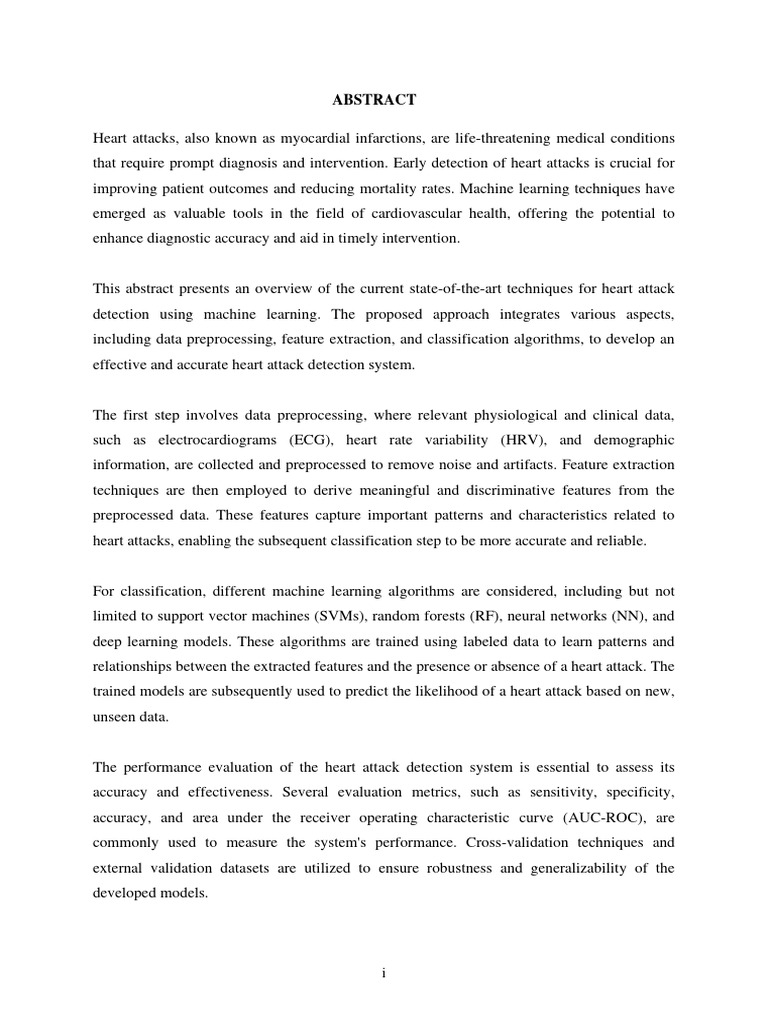 Abs | PDF | Machine Learning | Myocardial Infarction
