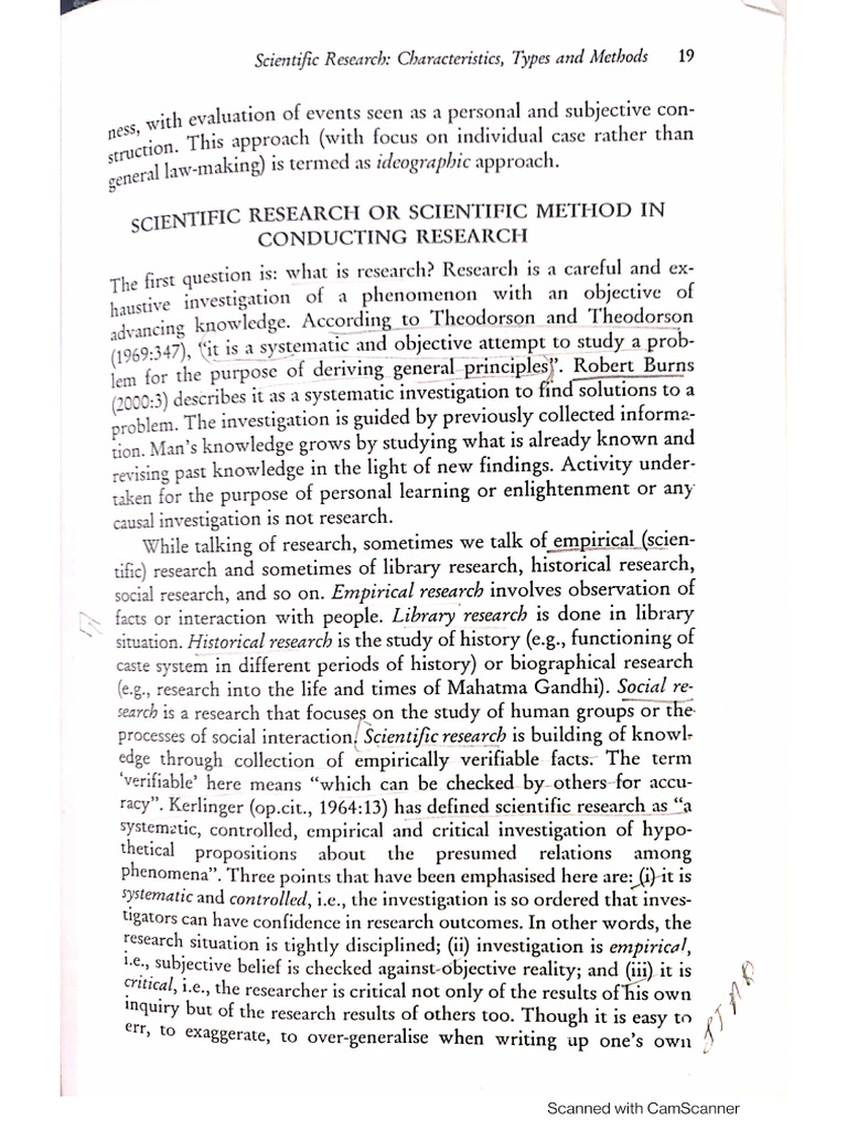 Scientific Research | PDF