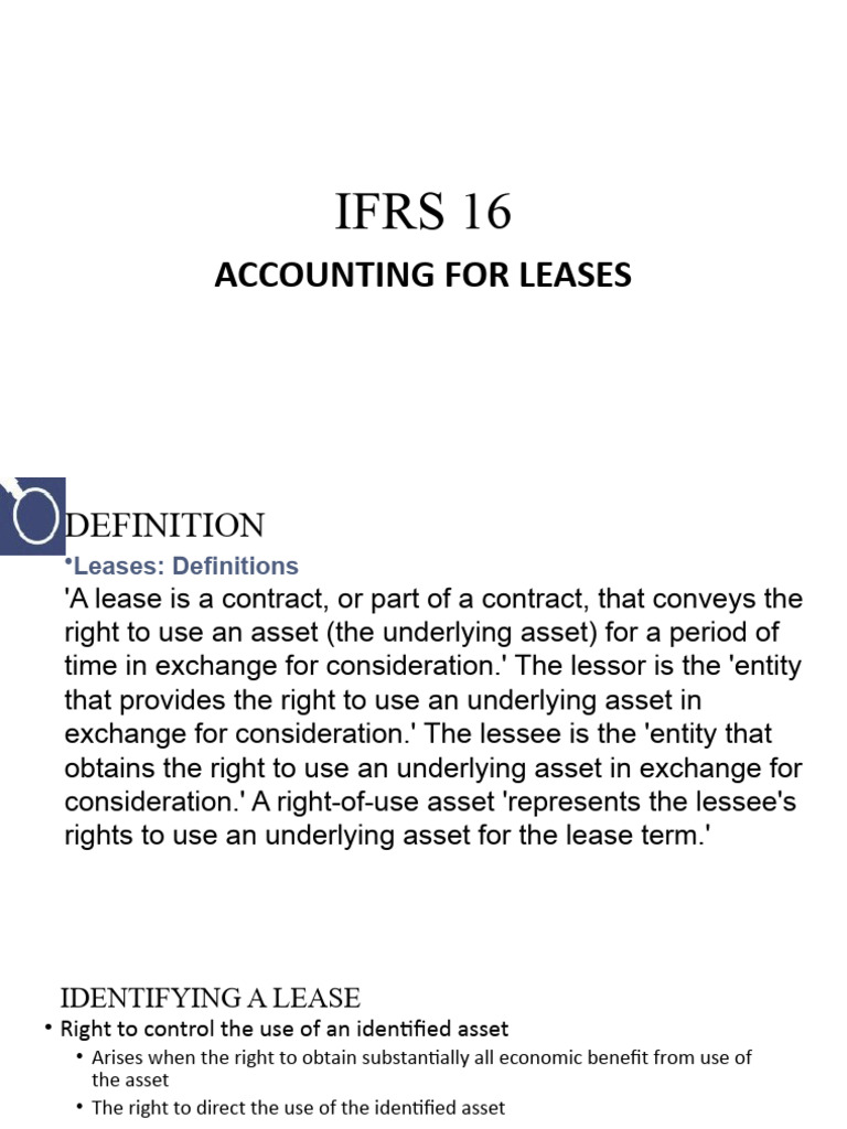 IFRS 16 Leases | Download Free PDF | Lease | Deferred Tax