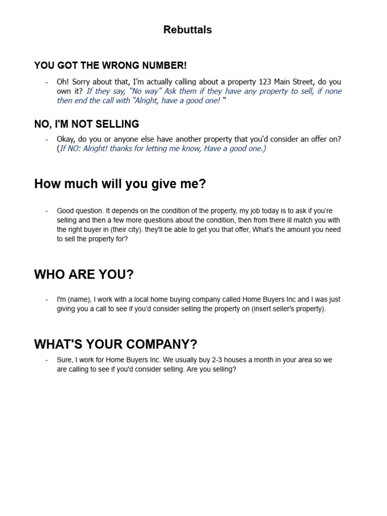 Rebuttals BFHO | PDF | Law