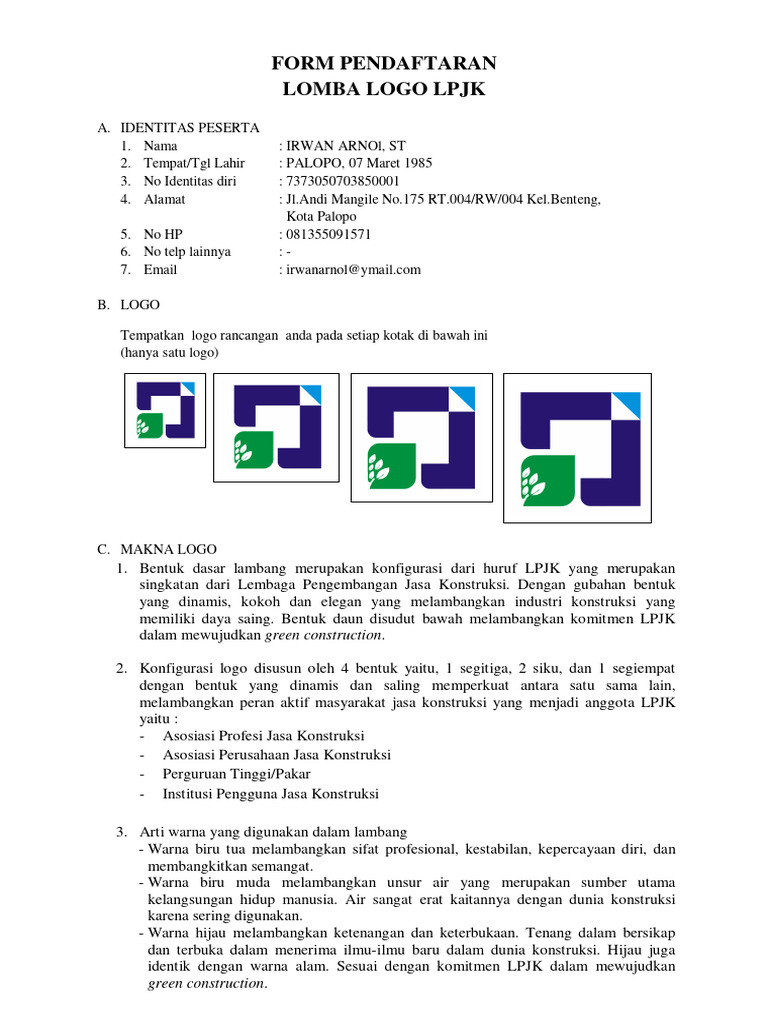 Sayembara Logo LPJK | PDF