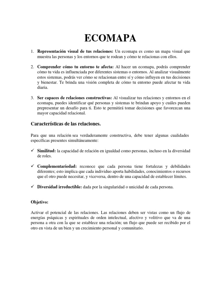 ECOMAPA | PDF | Sicología