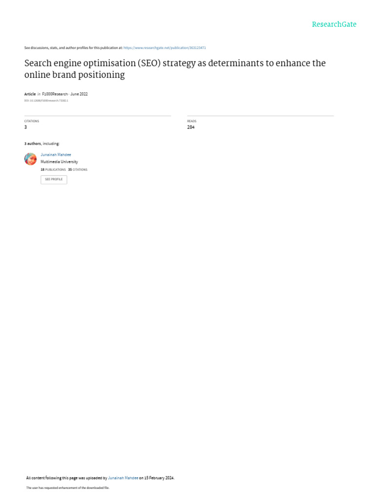 SEO v2 | PDF | Search Engine Optimization | Brand