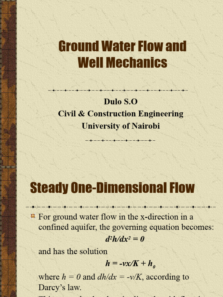 Ground Water Lecture 2_1 | PDF