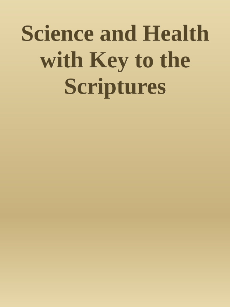 Science and Health With Key To The Scriptures | PDF | Prayer | Lord's Prayer