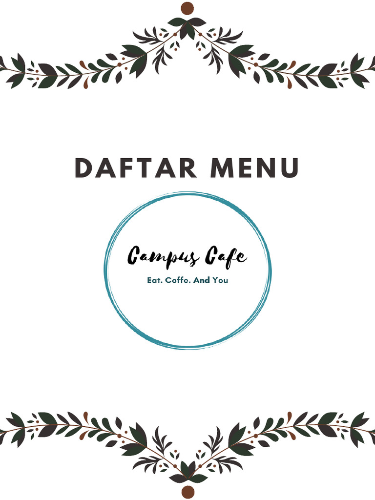 Menu Cafe The Campus Tangerang | PDF | Memasak, Makanan, & Anggur