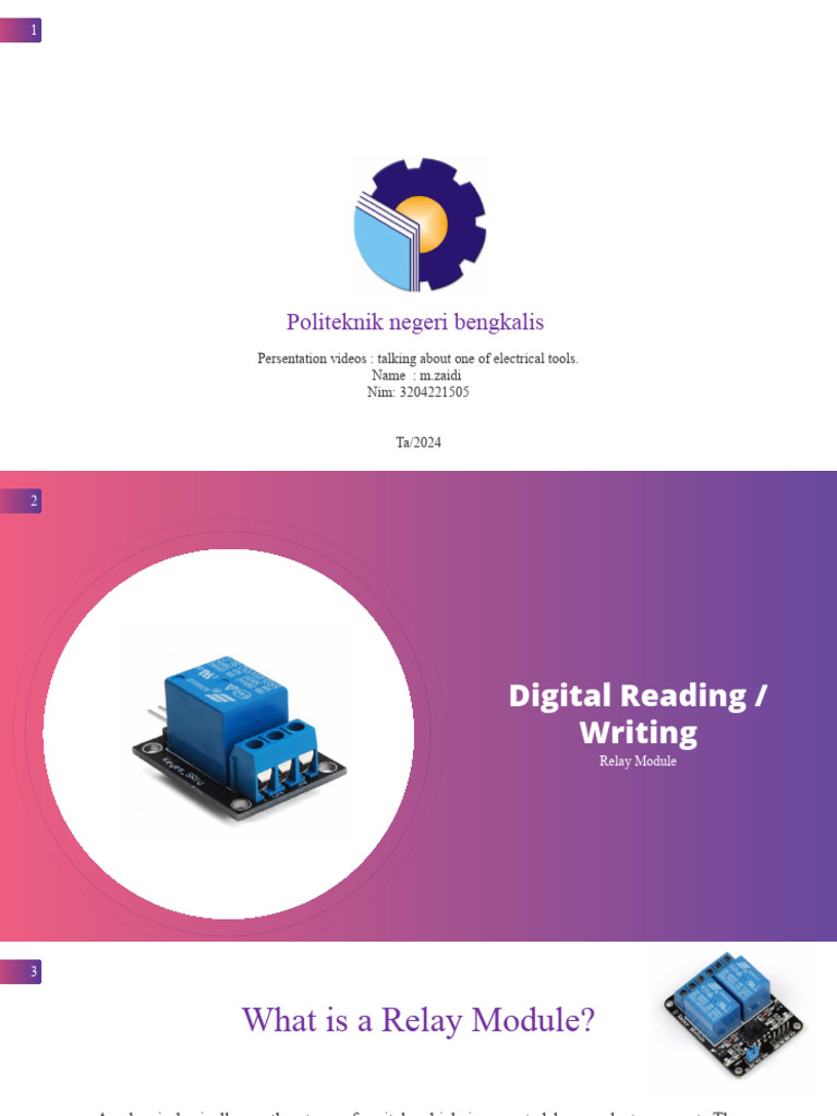 Relay Module | PDF | Relay | Switch