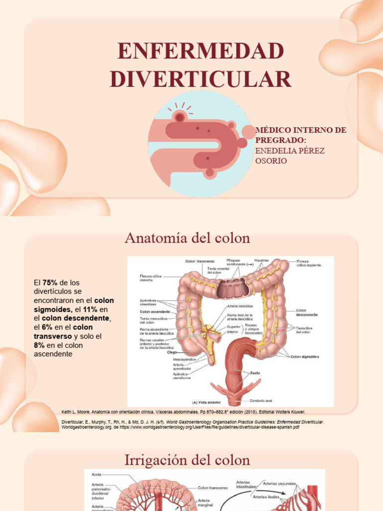 Enfermedad Diverticular: Guía Clínica | PDF | Enfermedades digestivas | Medicina CLINICA
