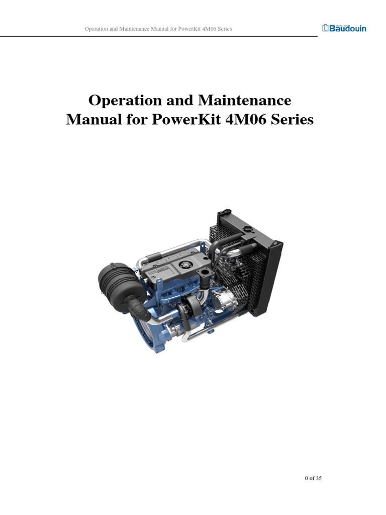 PowerKit 4M06 Operation Maintenance Manual | PDF | Diesel Engine | Coolant