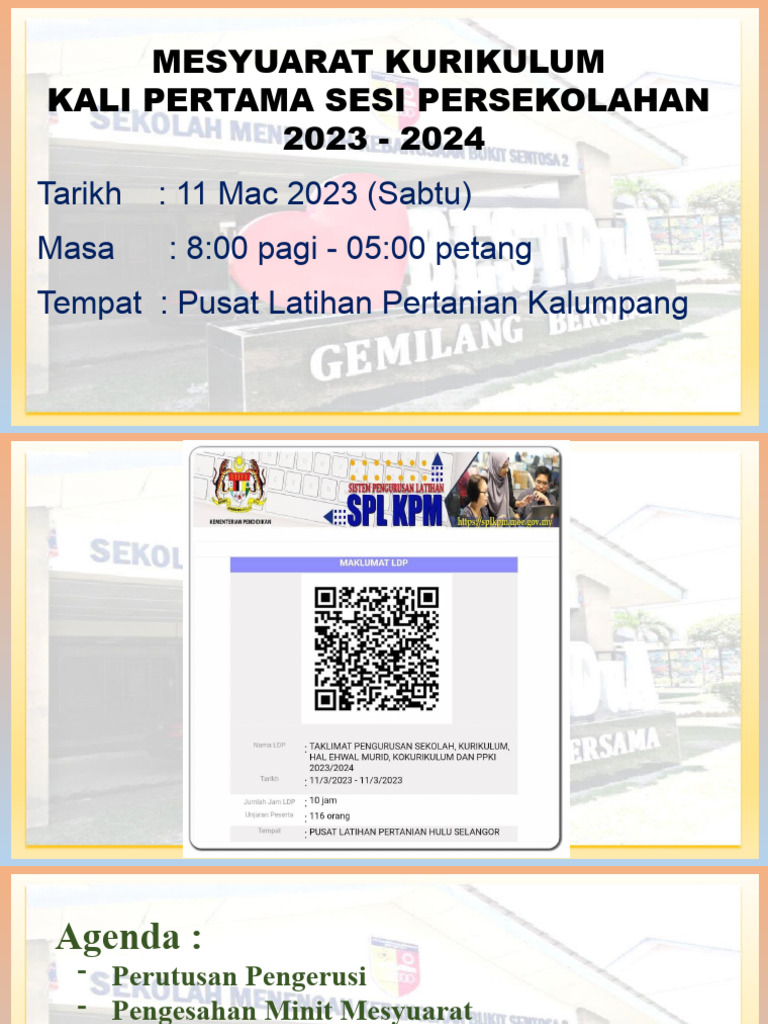 0323 MESYUARAT KURIKULUM BIL 1 - Edit 11032023 | PDF