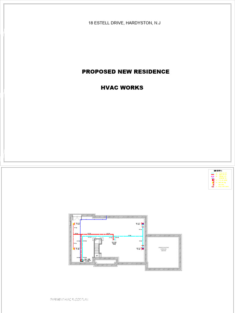 Hvac Works - 18 Estell Drive | PDF | Duct (Flow) | Civil Engineering