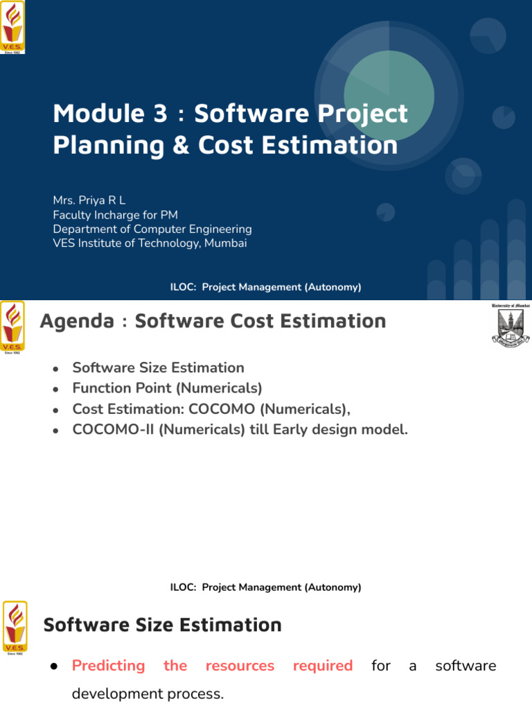 M3 ILOC PM Planning Cost Estimation II | PDF | Project Management | Software