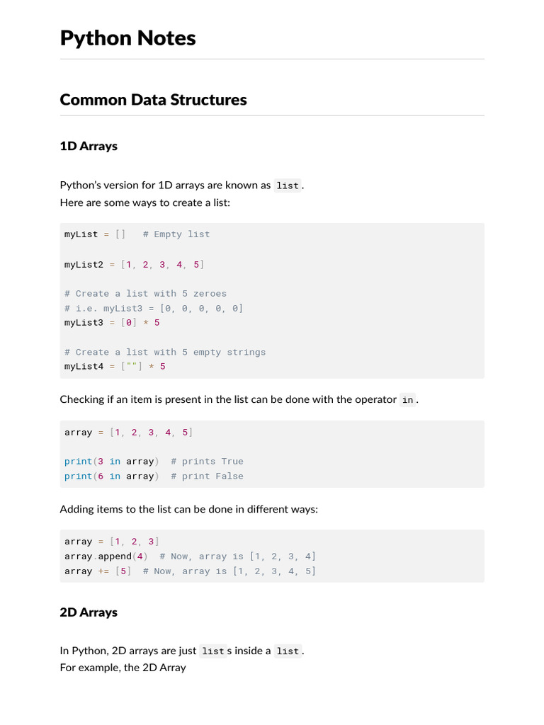 Python Notes Download Free Pdf Control Flow Theoretical Computer Science