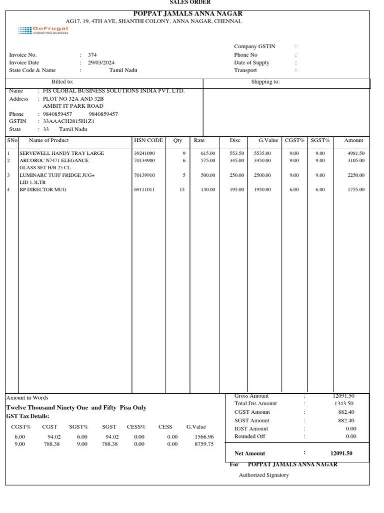 DOC32 Sales Order GST | PDF | Public Finance | Government