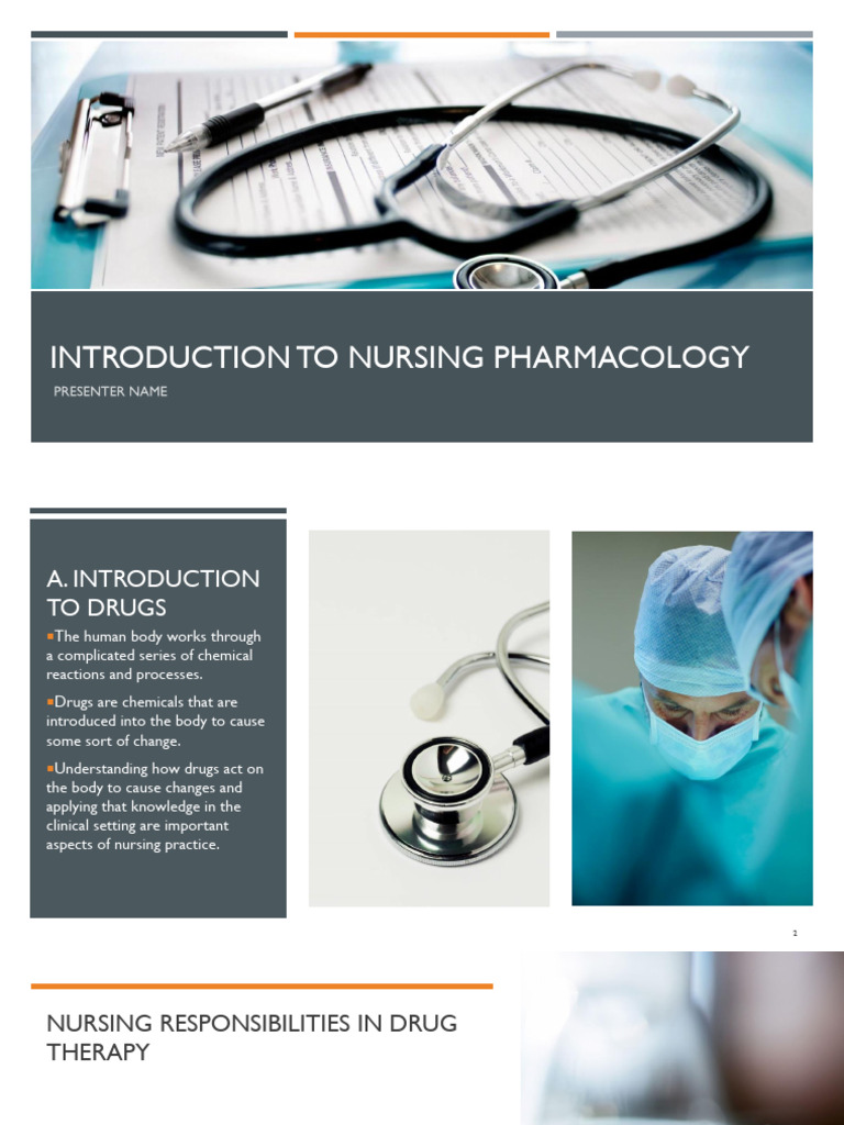 Introduction To Nursing Pharmacology | PDF | Pharmacology | Prescription Drugs