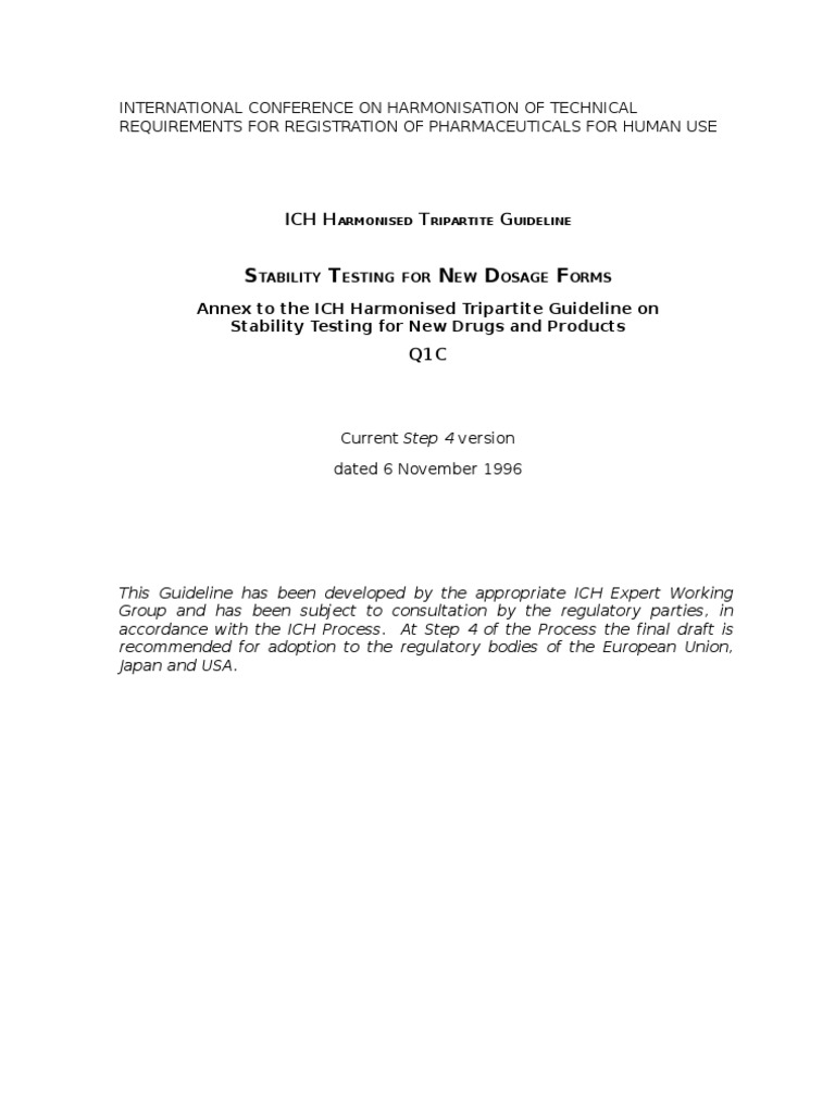 Stability Testing For New Dosage Forms | PDF