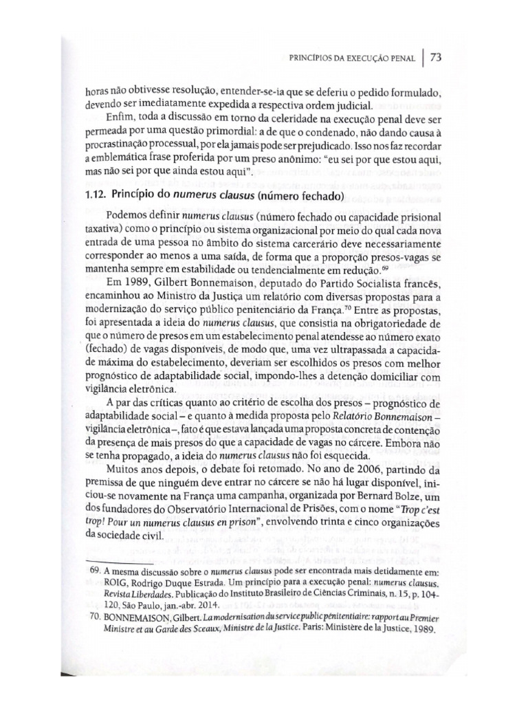 Capítulo Princípio Numerus Clausus - Roig | PDF