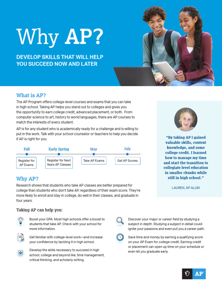 Why Ap Flyer | Download Free PDF | Advanced Placement | Learning