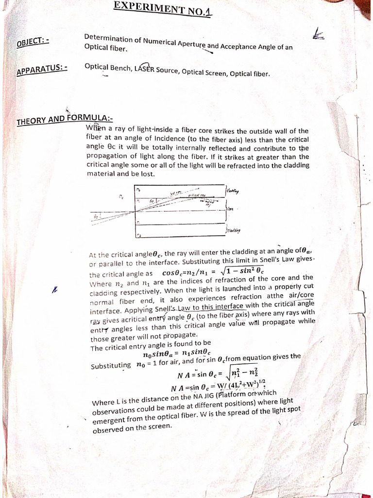 Physical Exp.9 N.A. | PDF