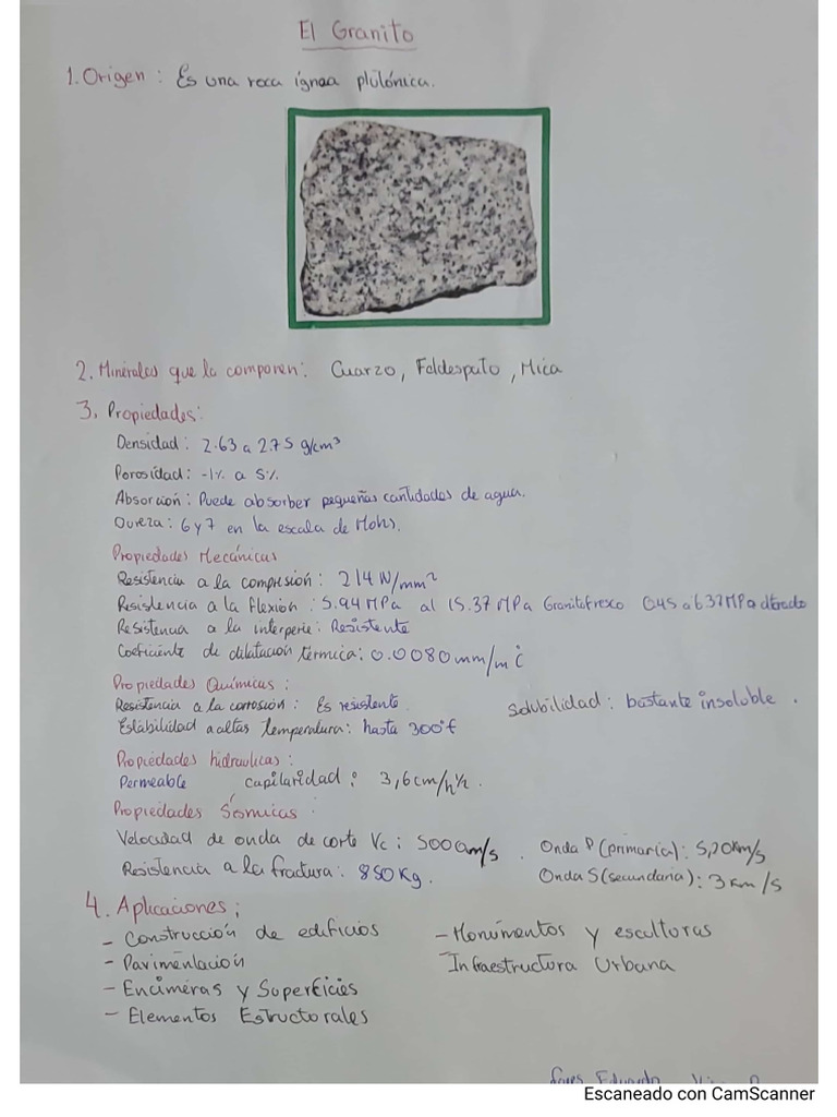 Geología Tipo de Rocas | PDF