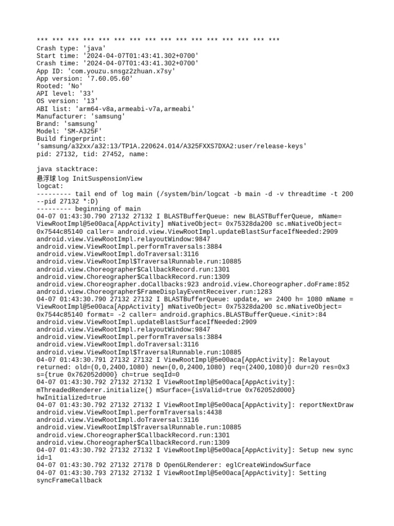 Catchlogs - 2024-04-07 at 01-43-41 - 7.60.0 - .Java | PDF | Method (Computer Programming) | Java ...
