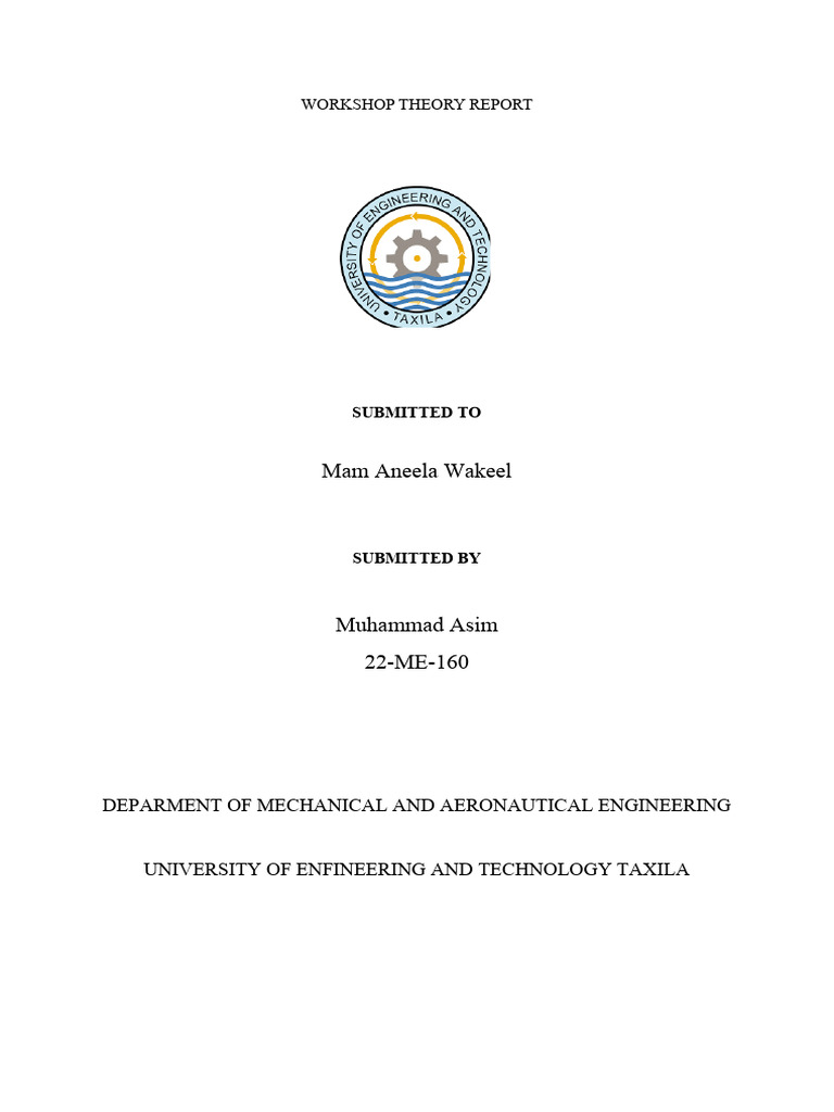 Workshop Theory Report Clo 1 | PDF | Wood | Lumber