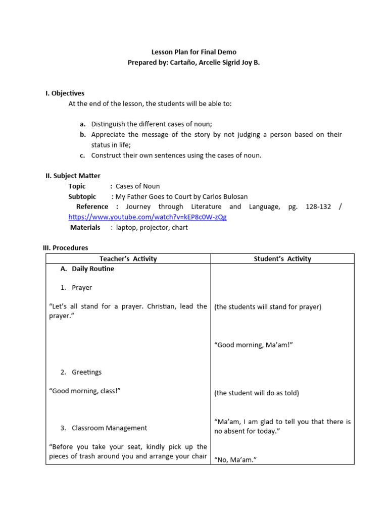 Cases of Nouns LP | Download Free PDF | Verb | Noun