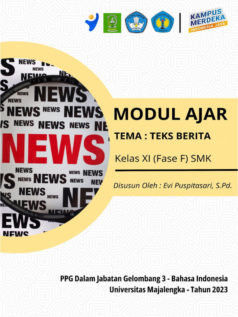 Modul Ajar UKIN - Teks Berita - Evi Puspitasari | PDF