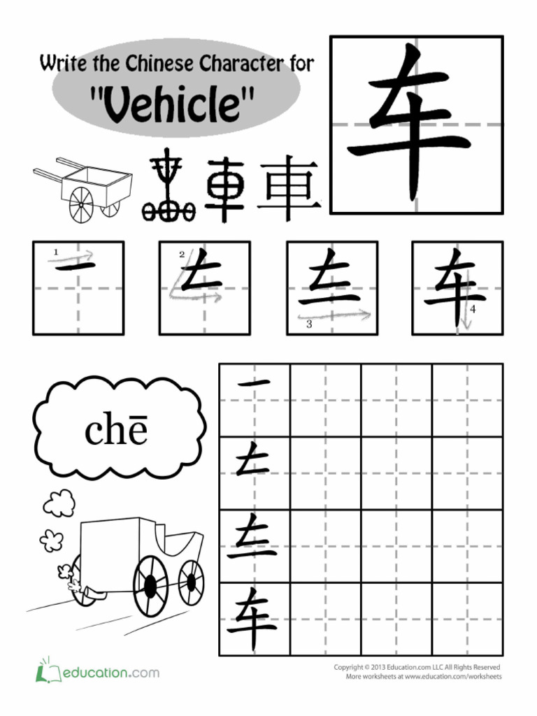 Write in Chinese Vehicle | PDF