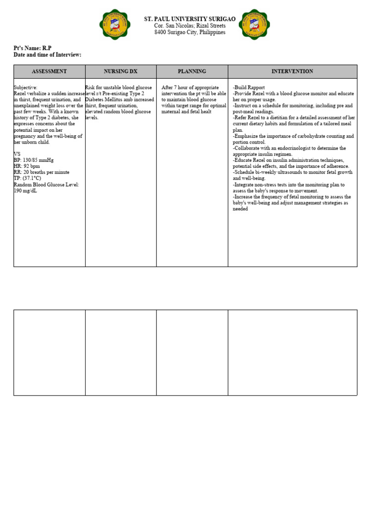 Nursing Care Plan Form | Download Free PDF | Health Sciences | Medicine