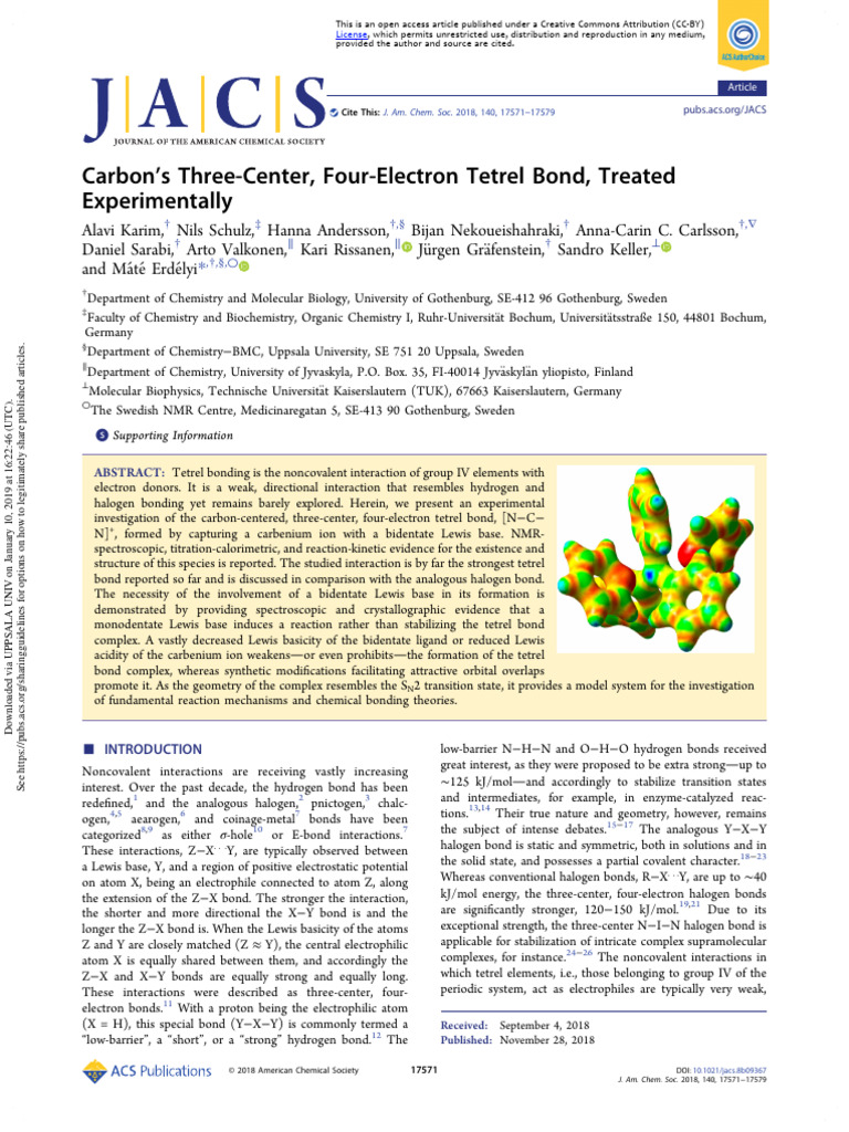 Three Center and 4 Electron Bond | PDF | Chemical Bond | Coordination ...