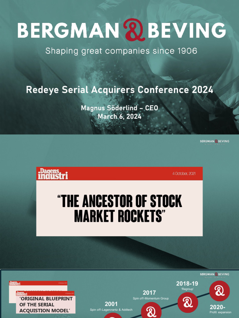 10.00 Bergman & Beving | PDF | Mergers And Acquisitions | Private Sector