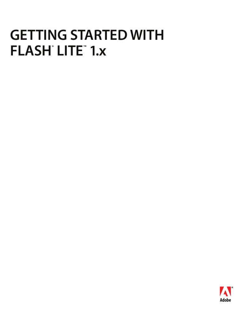 Flash Lite 1 Gettingstarted | PDF | Adobe Flash | Action Script