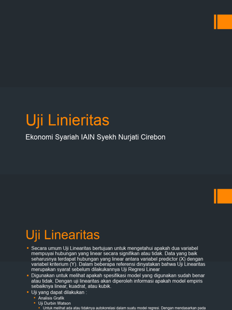 Metode dan Tujuan Uji Linearitas | PDF | Metode & Bahan Ajar | Komputer