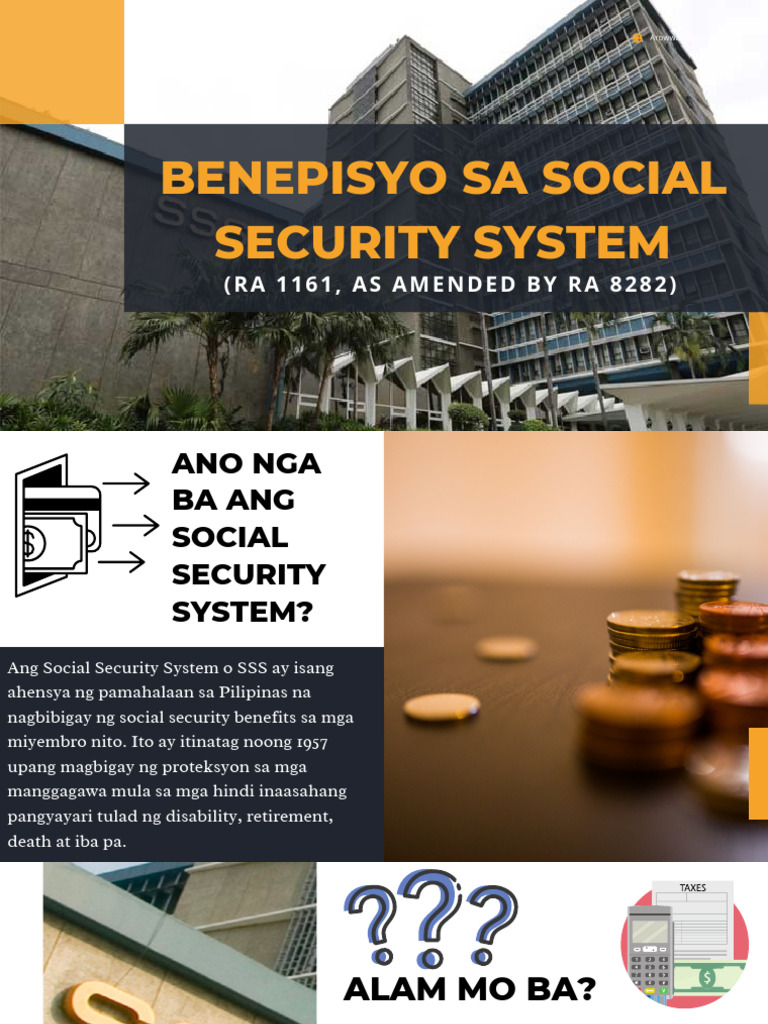 Benepisyo Sa Social Security System by Joshua and Kendrickyle | PDF