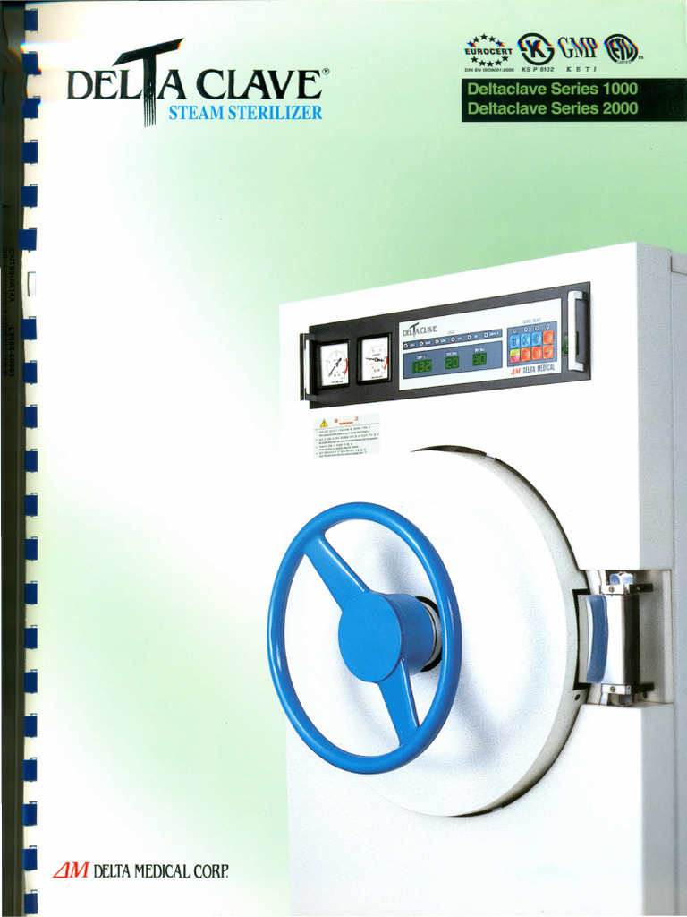 Delta Clave Steam Sterilizer | PDF | Boiler | Valve
