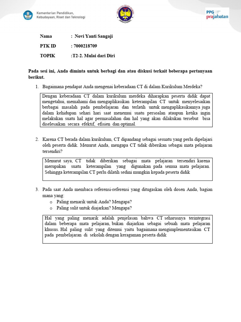 T2-2. Mulai Dari Diri | PDF