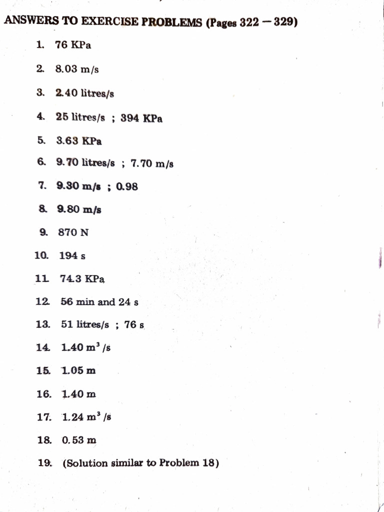 Chapter 7 Answers To Exercise Problems | PDF