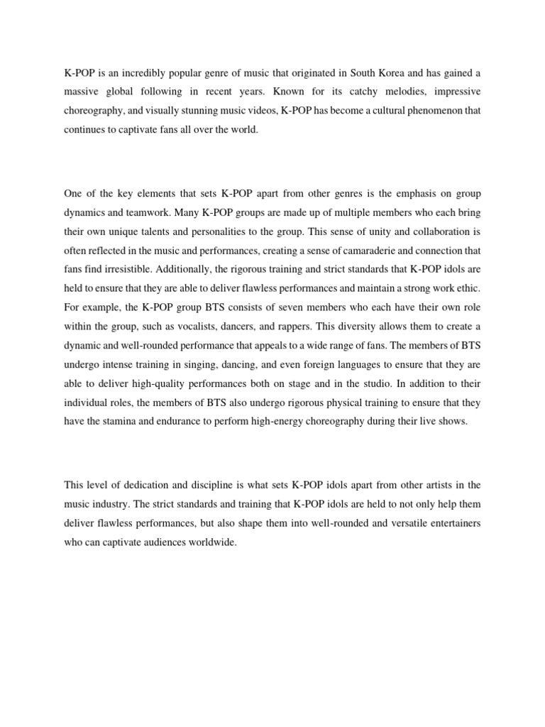 The Pop of K-POP | PDF